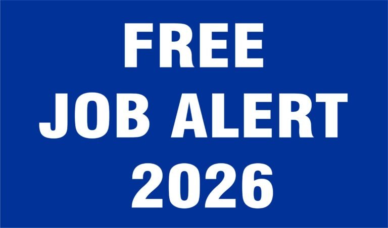 Free Job Alert 2026 » easygovtjobs.com